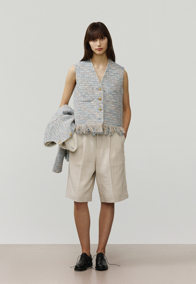 FANCY TWEED GILET / ファンシーツィードジレ｜DÉPAREILLÉ｜デパリエ オフィシャルサイト